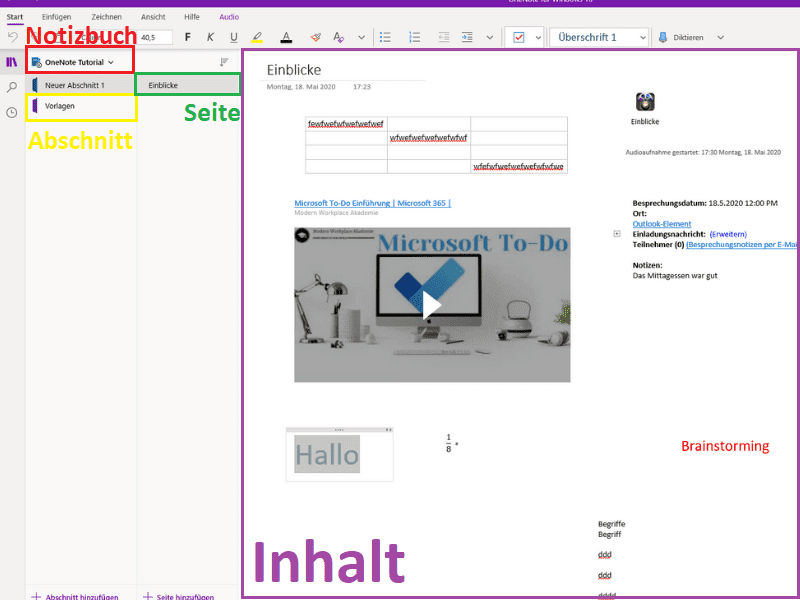 OneNote und die unbegrenzten Möglichkeiten ModernWorkplaceAkademie